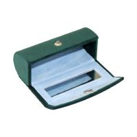 China Handmade Dark Green Lipstick Carry Case Velvet With ISO9001 Certificate for sale