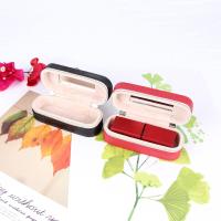 China Mini PU Leather Travel Lipstick Case 10*4*3.5cm With Double Zipper Closure for sale