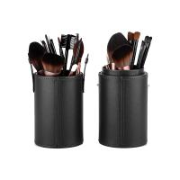 China Synthetic Leather Makeup Brush Tube Large Capacity Well Stitiched for sale