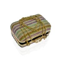China Boho Style Crossbody Evening Clutch Bag Colorful Woven For Ladies for sale