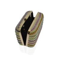 China Boho Style Crossbody Evening Clutch Bag Colorful Woven For Ladies for sale