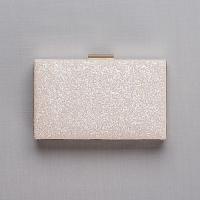 China Glitter Black Evening Clutch Bag Buckle Closure For Wedding for sale