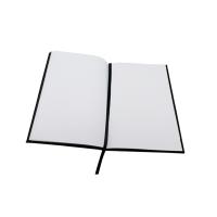 China Vegan Leather 80 sheets Hardcover Notebook Black Office Use for sale