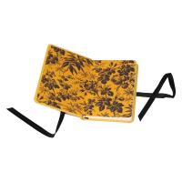China 144 Line Ruled Pages Hardcover Notebook Yellow With Ribbon Bow Closure for sale