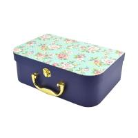China Storage Paperboard Suitcases Box Small Toy Organizer With Hinged Lids for sale