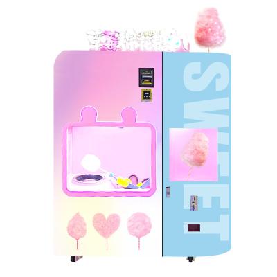 China Low Maintenance Cotton Candy Maker Vending Machine 110V/220V Rated Voltage 2500W Rated Power 32-inch Touch Vertical Screen for sale