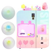 China Cotton Candy Production With Automatic Vending Machine And Custom Logo And Shape Selection for sale