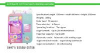 China Exclusive Robotic Arm Sensing Chip New Floss Automatic Sugar Cotton Candy Vending Machine for sale