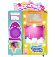China Automatic Floss Cotton Candy Vending Machine Exclusive Robotic Arm Sensing Chip for sale