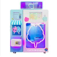 China Automatic Floss Cotton Candy Vending Machine Exclusive Robotic Arm Sensing Chip for sale