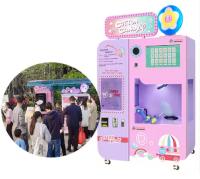 China Automatic Floss Cotton Candy Vending Machine Exclusive Robotic Arm Sensing Chip for sale
