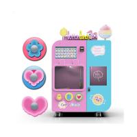 China Unique Ultrasonic Sensing Chip Brand-new Automatic Floss Sugar Cotton Candy Commercial Machine for sale