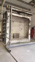 China ISO 834 Compliant Vertical Fire Resistance Test Furnace with 1200 °C Temperature and Modular Construction for sale