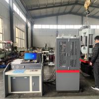 China Benchtop Single Column Tensile Tester 5kN Computer Controlled for Textile Leather Film ASTM for sale