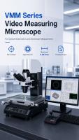 China Industrial Video Measuring Microscope with 300x 200 mm Measuring Stroke, 0.001 mm Scale Resolution, and 1/2