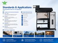 China ISO9239‑1 Radiant Panel Flammability Test Machine with Heat Flux Measurement (0-15) Kw/m2 and Exhaust Capacity (39-85) m3/min for sale