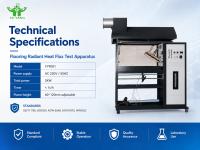 China ISO 9239-1 ASTM E 846 Flooring Radiant Heat Flux Test Apparatus Tester Machine for sale