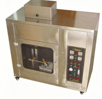 China Plastic Horizontal Burning Rate Test Apparatus with Adjustable Burner Angle Stainless Steel Construction and Sealed Toughened Glass Observation Window for sale