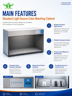 China 5 Light Color Assessment Cabinet Standard Light Booth for Color Matching Inspection for sale