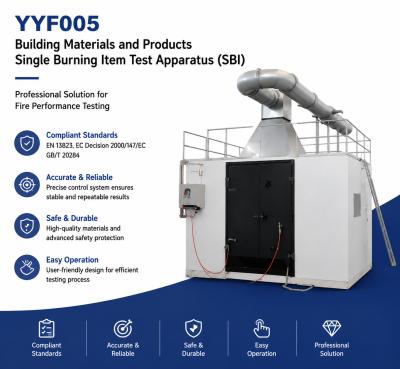China EN 13823 Compliant Single Burning Item Test Apparatus with High-Precision Pressure Sensor and Adjustable Test Time for sale