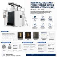 China Automatic Single Burning Item Test Apparatus SBI Reaction to Fire Testing Equipment for Construction Materials for sale