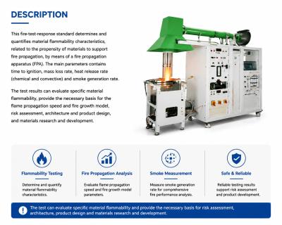 China ISO 12136 Compliant Fire Propagation Apparatus for Heat Release Rate Measurement and Combustion Gas Analysis for sale