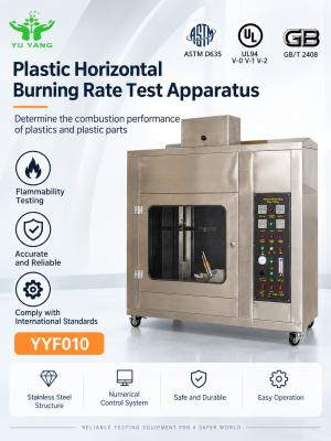 China Plastic Flammability Tester with Adjustable 90°,45° Angle and Stainless Steel Anti-Corrosion Chamber for UL94 ASTM D635 GB/T2408 Compliance for sale