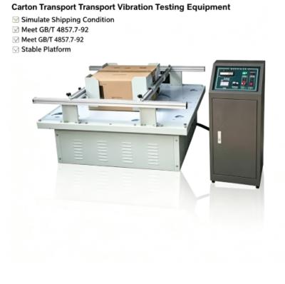 China 25.4mm Amplitude Packaging Vibration Testing Machine with 230 kg Rated Load and 2-5 Hz Frequency Carton Transport Shake Table for sale