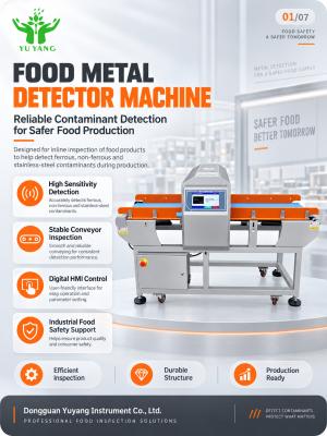 China High Precision Food Metal Detector Machine, SUS304 Stainless Steel Food Safety Metal Detector for sale