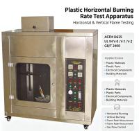 China Plastic Horizontal Vertical Flammability Tester | UL94 ASTM D635 Plastic Burning Test Apparatus for sale
