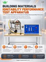 China Fire Reaction Test Apparatus ISO5657 Radiant Heat Ignitability Testing Machine For Flat Building Composite Materials Max 70mm Thickness for sale