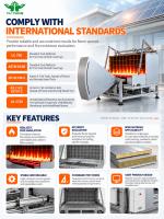China Photovoltaic Panel Flame Spread Tester Compliant with ASTM E108-04 and IEC 61730-2 for PV Module Fire Resistance Testing with 1 to 30 Minutes Test Time and 0.5 Cubic Meters Chamber for sale
