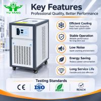 China Chillers Air Cooled Industrial Chiller for Office Building Fan Motor air Cooled vortex Chiller for sale