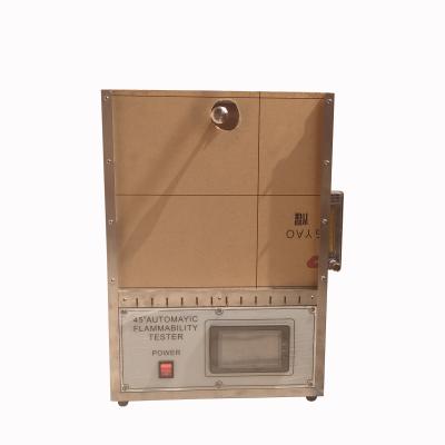 China Textile Fabric Flammability Testing Equipment 45 Degree Burner Diameter 11mm for sale