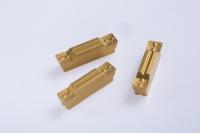 China MGMN200 Cut-Off And Grooving Insert with Double Cutting Edges and Golden PVD Coating for 2.0 mm Cutting Width for sale