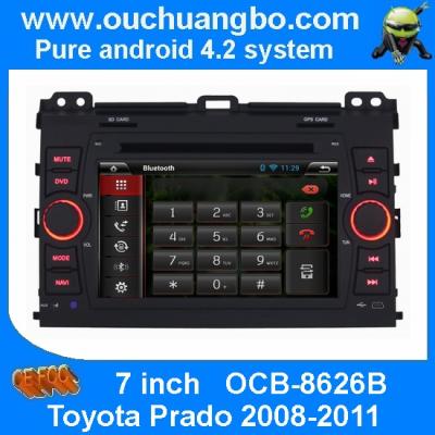 China Ouchuangbo Auto DVD Stereo Player for Toyota Prado 2008-2011 Android 4.2 System iPod USB Wifi OCB-8626B for sale