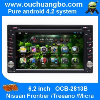 China Ouchuangbo Car Multimedia Android 4.2 for Nissan Frontier /Treeano /Micra DVD Stereo Radio Player iPod USB OCB-2813B for sale