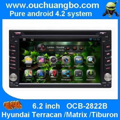China Ouchuangbo Auto Multimedia Stereo Radio DVD Player for Hyundai Terracan /Matrix /Tiburon GPS Nav iPod OCB-2822B for sale