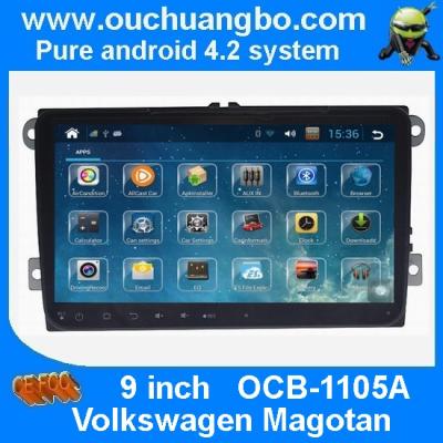 China Ouchuangbo VW  Magotan  9  inch android 4.2 autoradio stereo navi support  4 core canbus for sale
