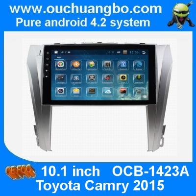 China Ouchuangbo Toyota Camry 2015 car DVD gps radio android 4.2 support 1024*600 capacitive screen AUX BT for sale