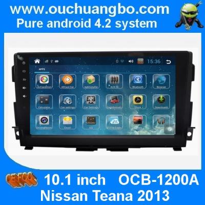 China Ouchuangbo Nissan Teana 2013 android car media support gps navigation bluetooth wifi mp3 player for sale