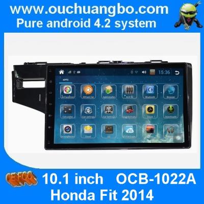 China Ouchuangbo android 4.2 Honda Fit 2014 autoradio gps navigation system bluetooth mp3 mp4 player for sale