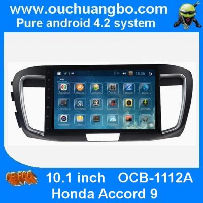 China Ouchuangbo Honda Accord 9 android 4.2 multimedia kit with bluetooth gps navigation ipod usb mp3 player for sale