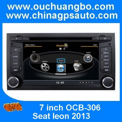 China Ouchuangbo autoradio gps navigation kit for S100 Seat leon 2013 with DVD VCD SWC canbus for sale