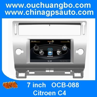 China Ouchuangbo car audio 3D GPS navigation Citroen C4 S100 platform 3G Wifi radio player OCB-088 for sale
