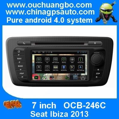 China Ouchuangbo Special Android 4.0 Car Radios for Seat Ibiza 2013 Auto Navi DVD SWC USB S150 System OCB-246C for sale