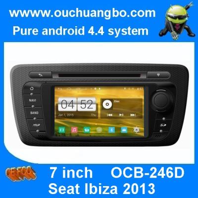China Ouchuangbo pure android 4.4 Seat Ibiza 2013 2014 autoradio gps dvd support 1024*600 4 core for sale