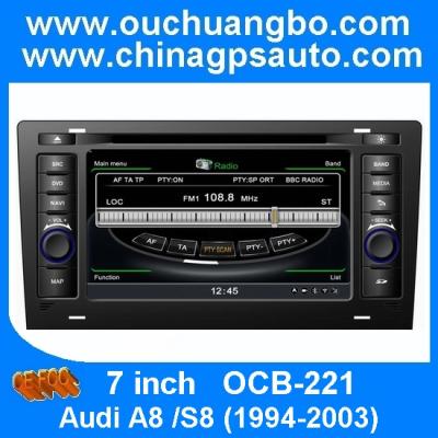 China Ouchuangbo S100 Head Unit Car Radio Player  Stereo for Audi A8 /S8 1994-2003 HD Video USB for sale