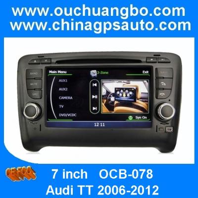 China Ouchuangbo GPS Navigation 1G CPU 1080P 3G Host TV Audi TT 2006-2012 HD Screen S100 System DVR Video Player OCB-078C for sale