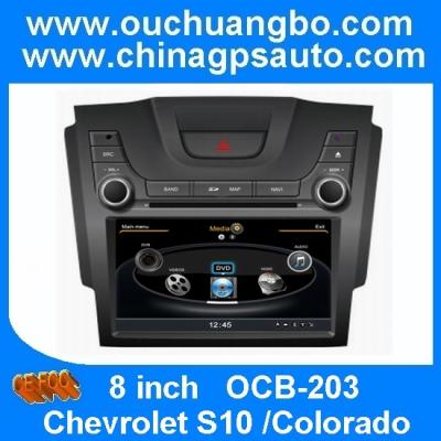 China Ouchuangbo Auto GPS DVD Head Unit Sat Nav for Chevrolet S10 / Chevrolet Colorado Car Multimedia S100 System OCB-203 for sale